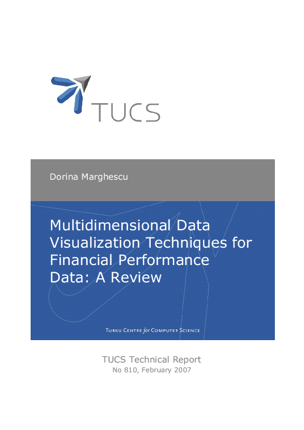 Pdf Multidimensional Data Visualization Techniques For Financial