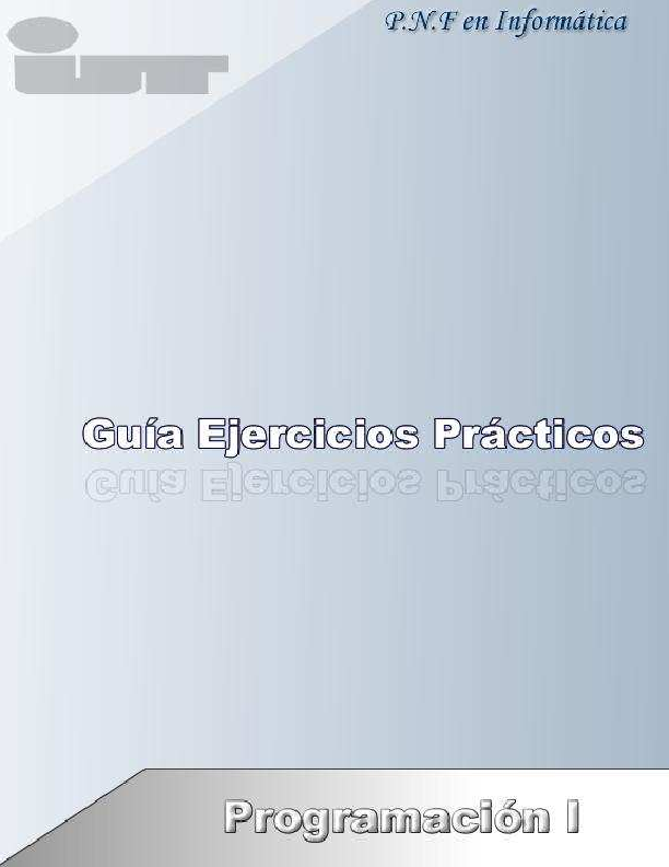 (PDF) Ejercicios de Programacion o Asignaciones