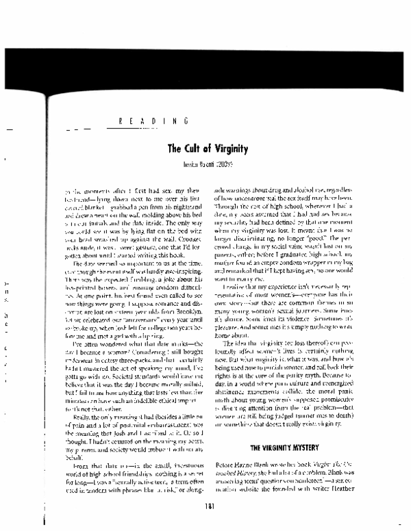 (PDF) Valenti The Cult of Virginity