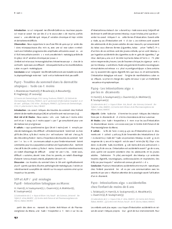 (PDF) P409 - Les intoxications aiguës par les médicaments