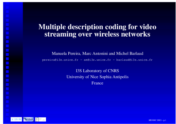 Pdf Multiple Description Coding For Quincunx Images Application To Satellite Transmission 5213