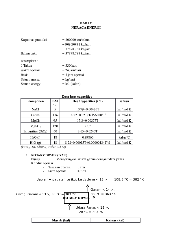 (DOC) BAB IV NERACA ENERGI