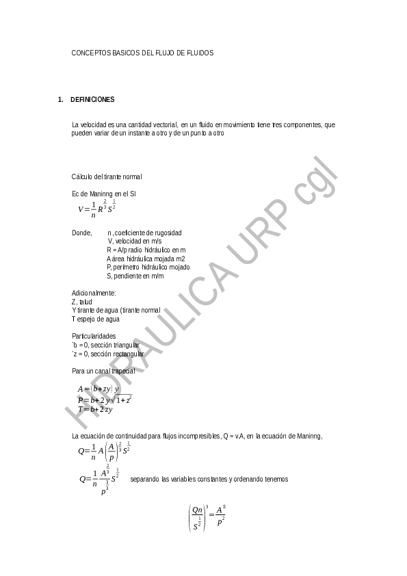 (DOC) CONCEPTOS BASICOS DEL FLUJO DE FLUIDOS