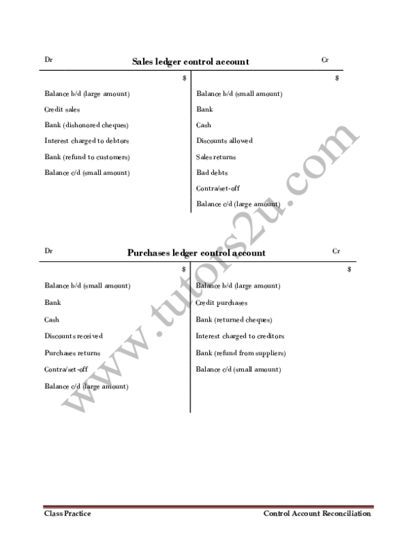 (PDF) Control Account Reconciliation Statement