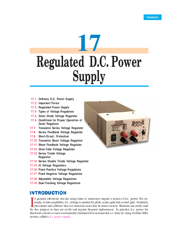(PDF) Voltage regulators