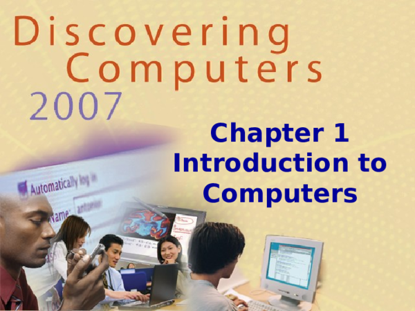 (PPT) Intro to computers