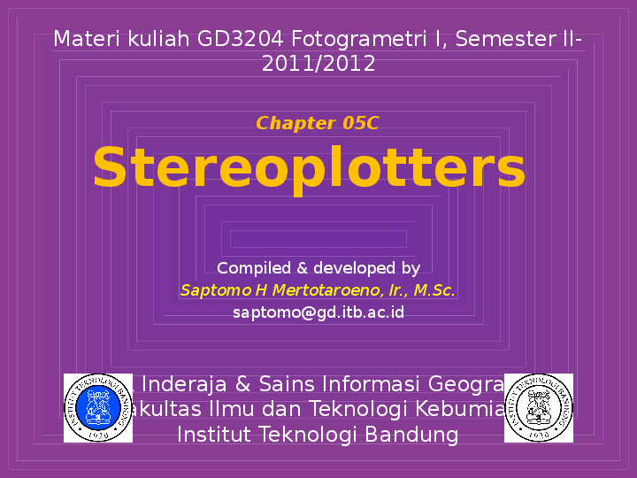 (PPT) Stereoplotters