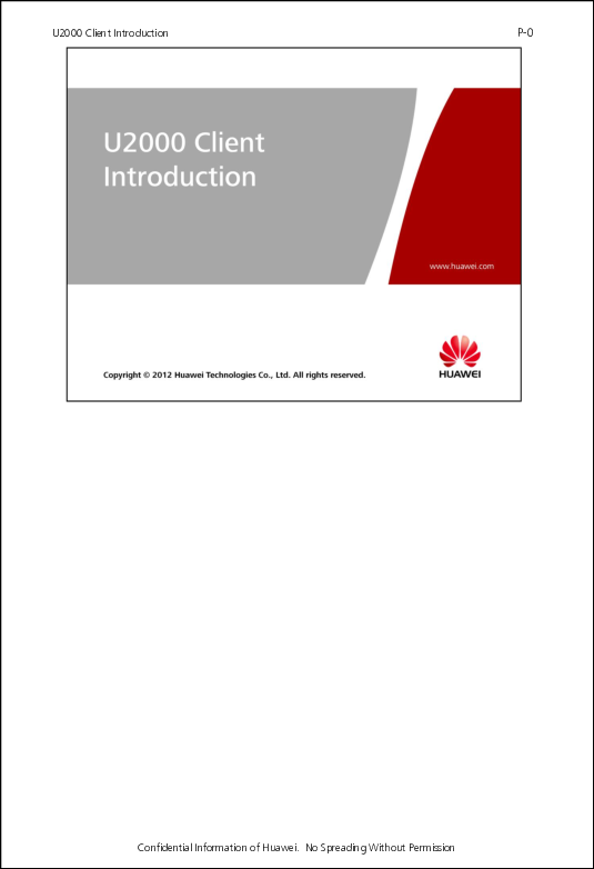 (PDF) P-0 Confidential Information of Huawei. No Spreading Without ...