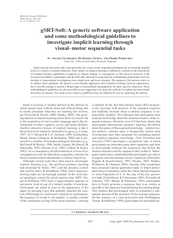 (PDF) gSRT-Soft: A generic software application and some methodological ...