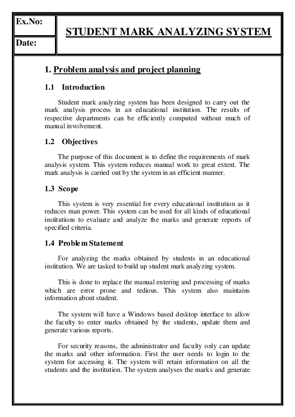 (PDF) Problem analysis and project planning