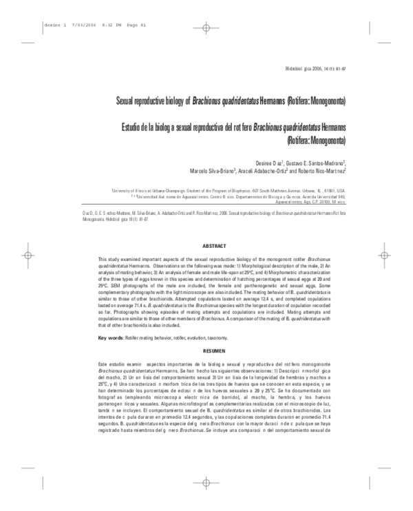 (PDF) Rotifera: Monogononta