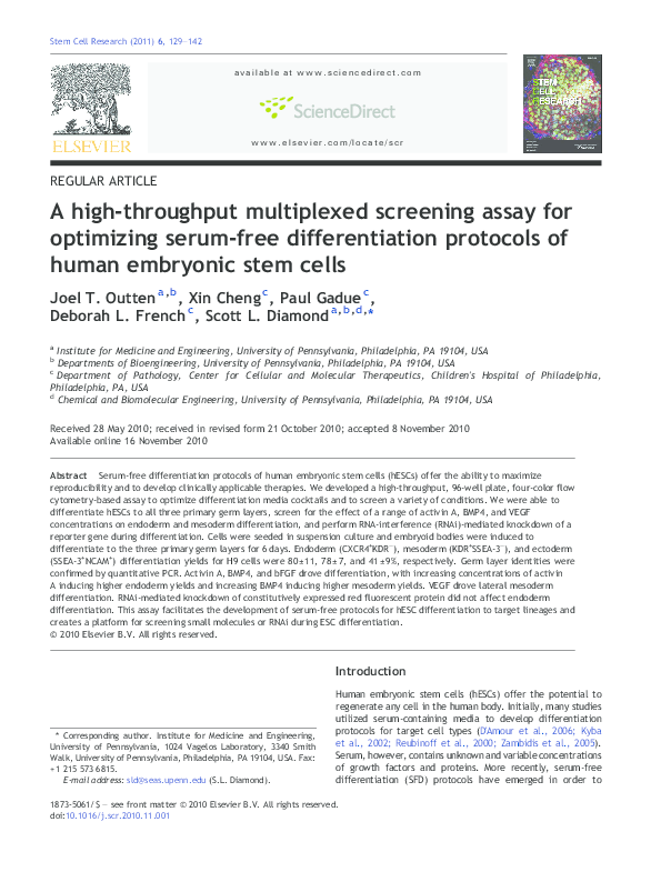 (PDF) A high-throughput multiplexed screening assay for optimizing ...
