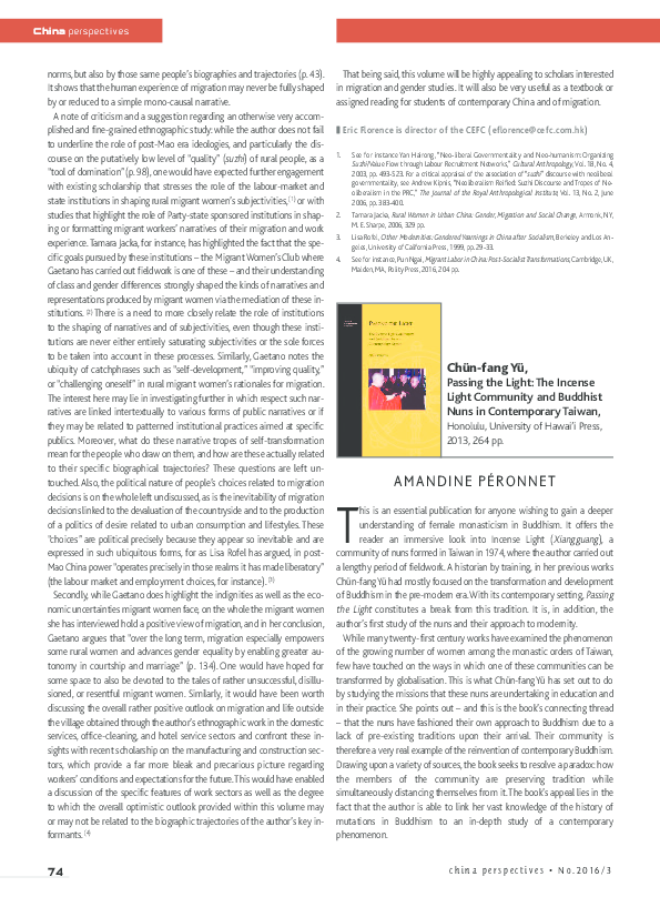 (PDF) Chün-fang Yü, Passing the Light: The Incense Light Community and Buddhist Nuns in ...