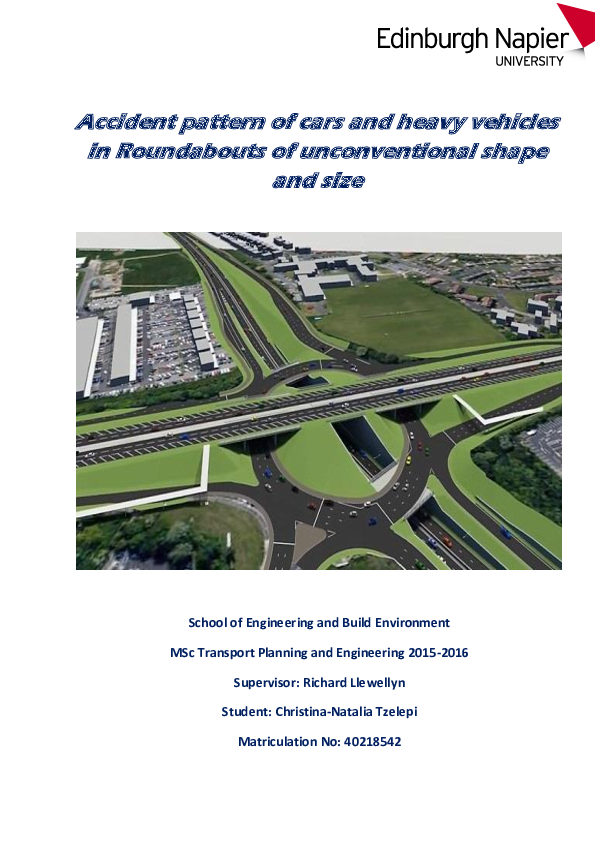 (PDF) Accident pattern of cars and heavy vehicles in Roundabouts of ...