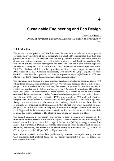 (PDF) Sustainable Engineering and Eco Design