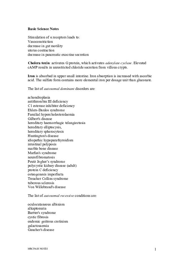 (PDF) Basic Science Notes