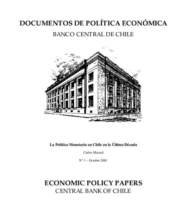 (PDF) DOCUMENTOS DE POLÍTICA ECONÓMICA ECONOMIC POLICY PAPERS