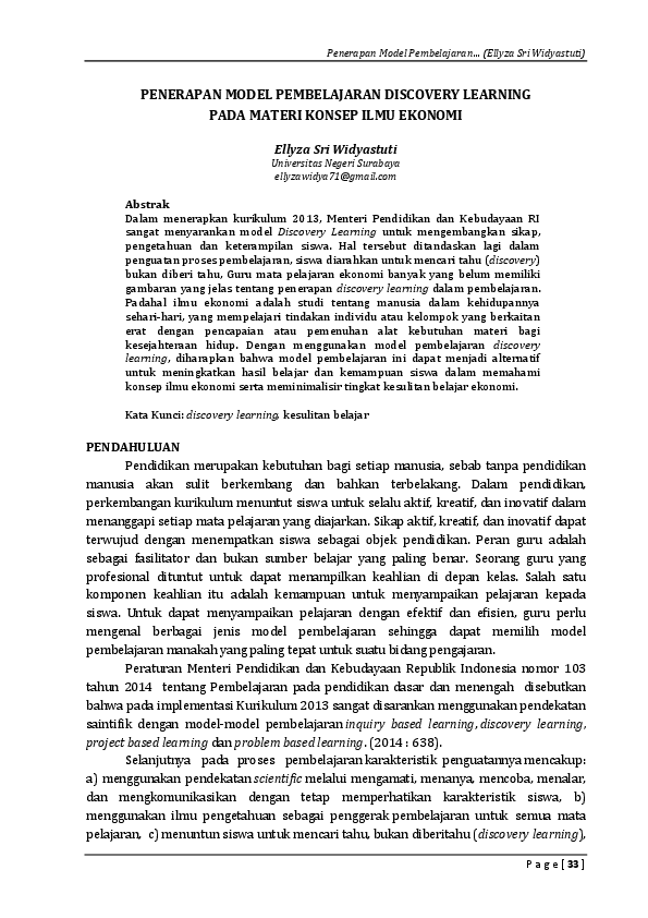 (PDF) LAPORAN BEST PRACTICE - IMPLEMENTASI MODEL PEMBELAJARAN DISCOVERY LEARNING PADA MATERI ...