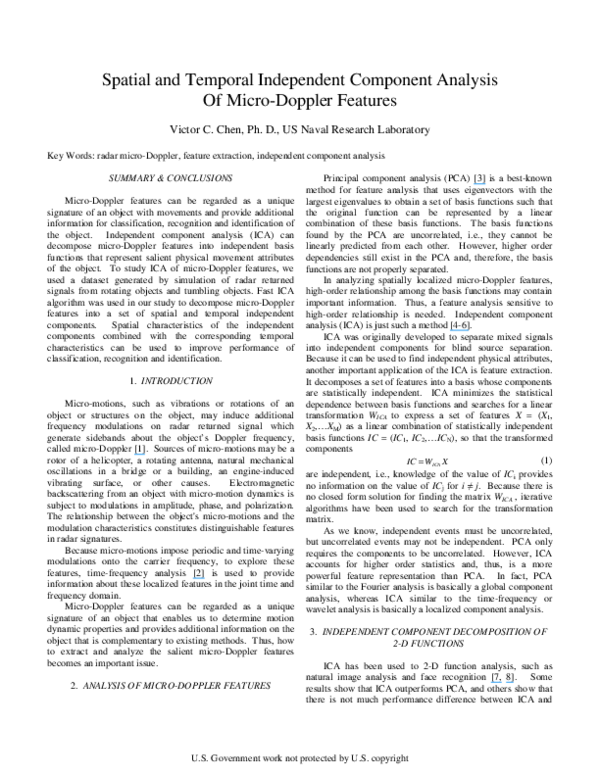Pdf Spatial And Temporal Independent Component Analysis Of Functional Mri Data Containing A