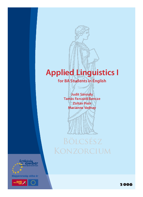 (PDF) Applied Linguistics I for BA Students in English