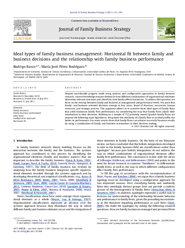 PDF Ideal Types Of Family Business Management Horizontal Fit Between pdf-ideal-types-of-family-business-management-horizontal-fit-between
