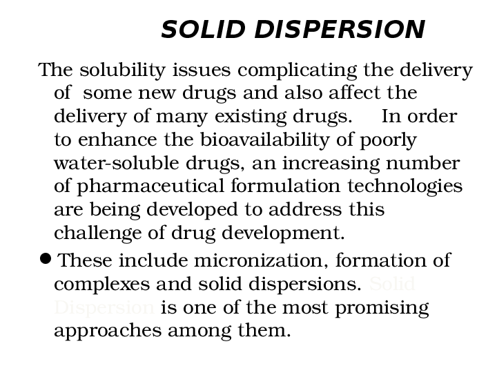 (PPT) Solid Dispersion.ppt