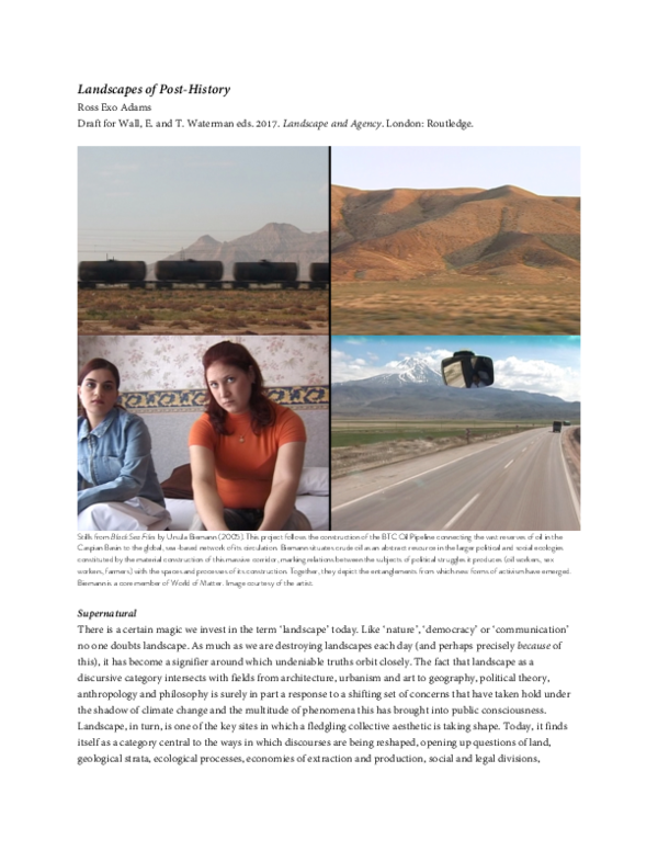 (PDF) Landscapes of Post-History