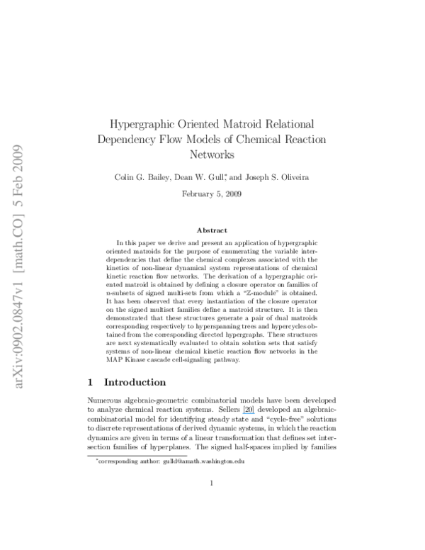(PDF) Hypergraphic Oriented Matroid Relational Dependency Flow Models ...