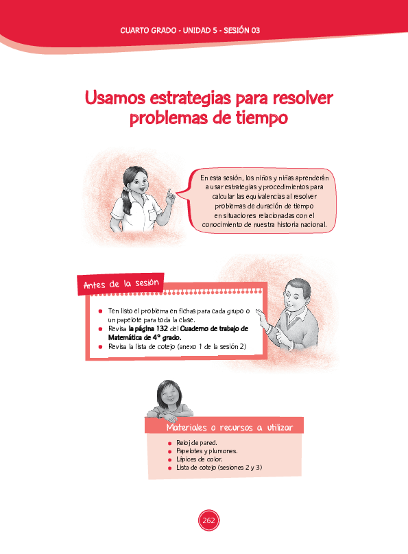 (PDF) Usamos estrategias para resolver problemas de tiempo