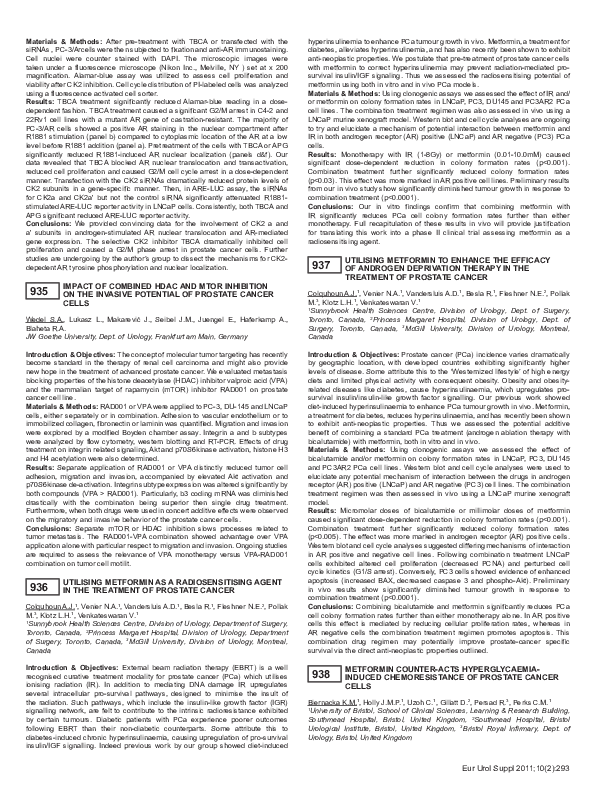Pdf 729 Utilizing Metformin To Enhance The Efficacy Of Androgen