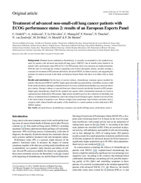 (PDF) Treatment of advanced non-small-cell lung cancer patients with ...