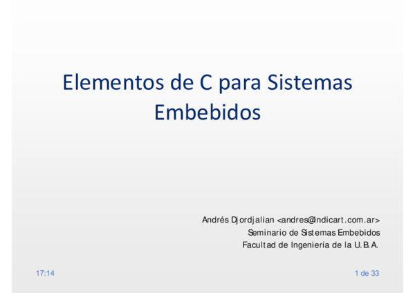 (PDF) Elementos de C para Sistemas Embebidos