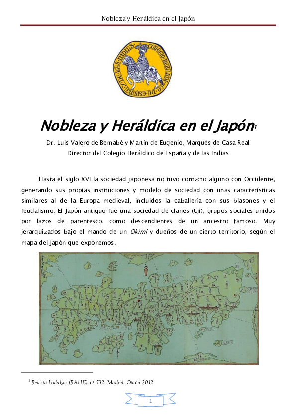 (PDF) Imperio del Japon: Nobleza y Heráldica: Japanese Nobility and ...