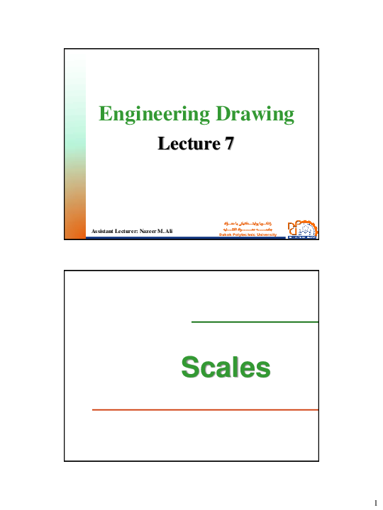 (PDF) Engineering Drawing Lecture 7