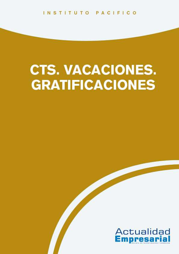 (PDF) CTS - VACIONES, GRATIF