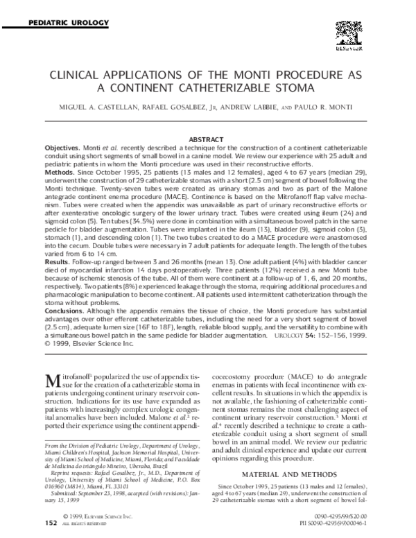 (PDF) Clinical applications of the monti procedure as a continent ...