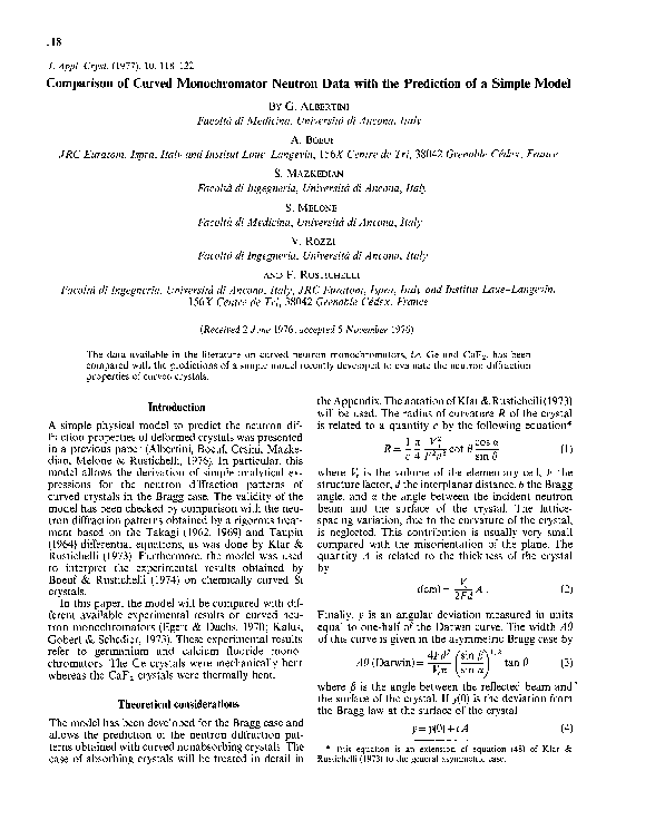 (PDF) Comparison of curved monochromator neutron data with the ...