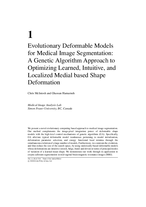 Pdf Medial Based Deformable Models In Non Convex Shape Spaces For