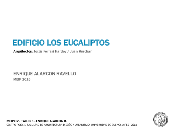 (PDF) EDIFICIO LOS EUCALIPTOS