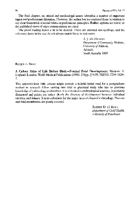 (PDF) A colour atlas of life before birth-normal fetal ...