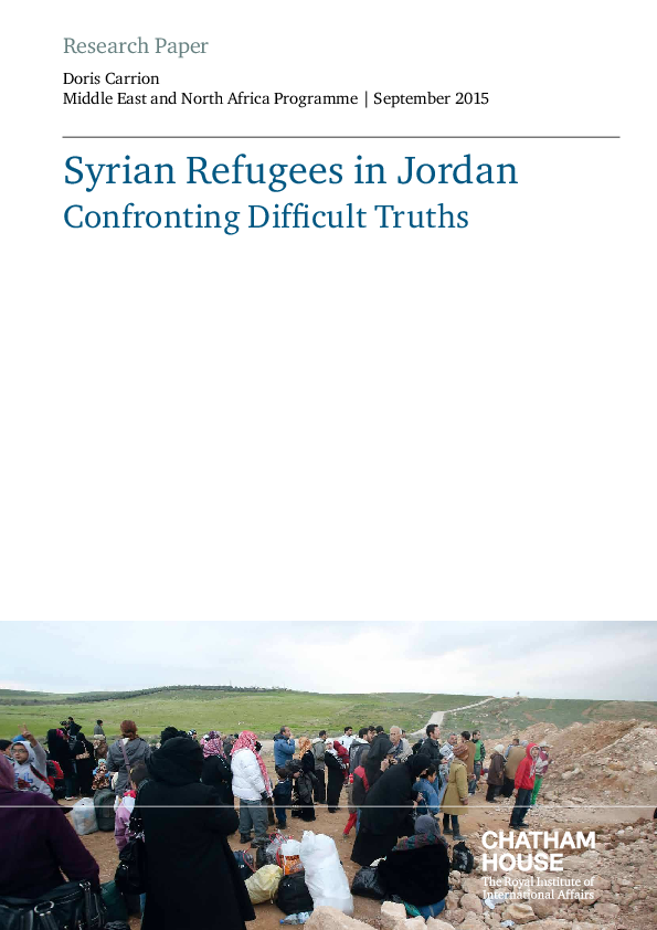 (PDF) Syrian Refugees in Jordan: Confronting Difficult Truths
