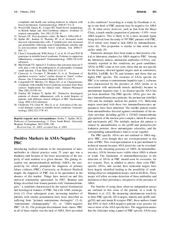 (PDF) Positive markers in AMA-negative PBC