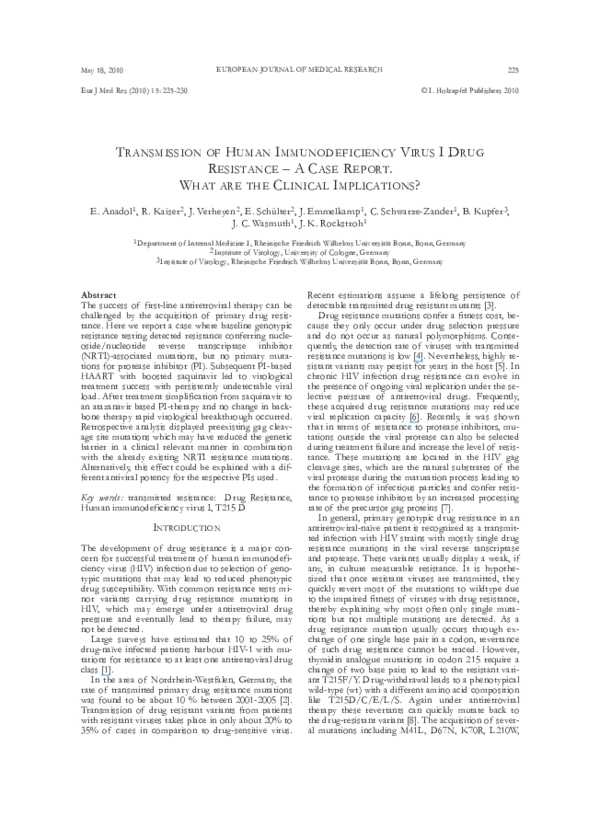 (PDF) Transmission of human immunodeficiency virus (HIV/HTLV-III/LAV ...