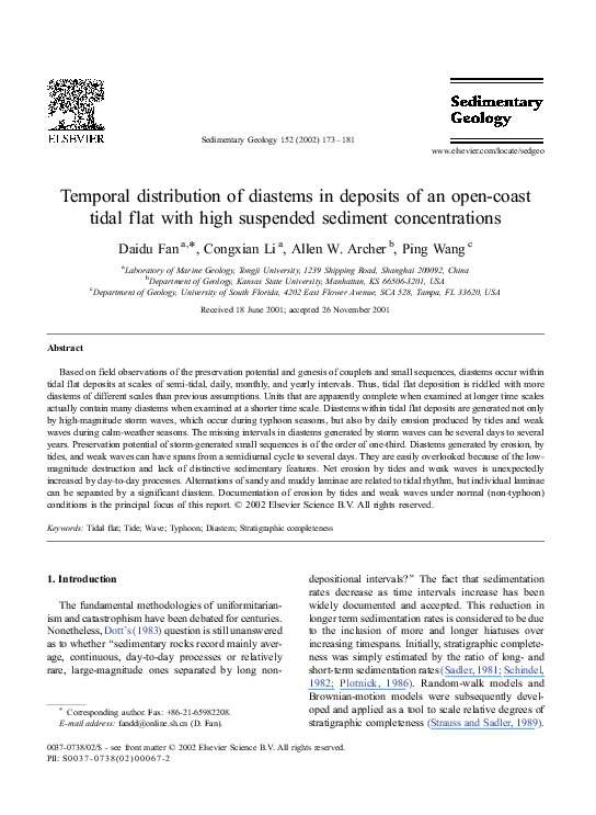 (PDF) Temporal distribution of diastems in deposits of an open-coast ...