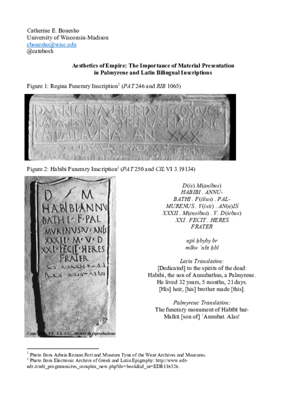 (PDF) Aesthetics of Empire: The Importance of Material Presentation in ...