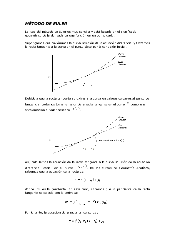 (DOC) MÉTODO DE EULER