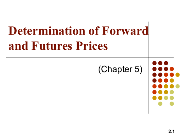 (PPT) Futures pricing