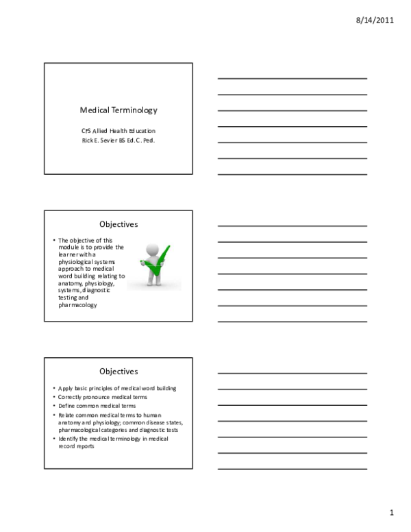 (PDF) Microsoft PowerPoint - 02 Basic Medical Terminology