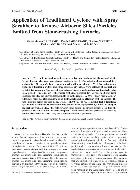 (PDF) Application of Traditional Cyclone with Spray Scrubber to Remove ...