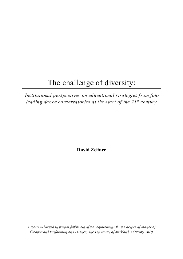 (DOC) Research: The Challenge of Diversity